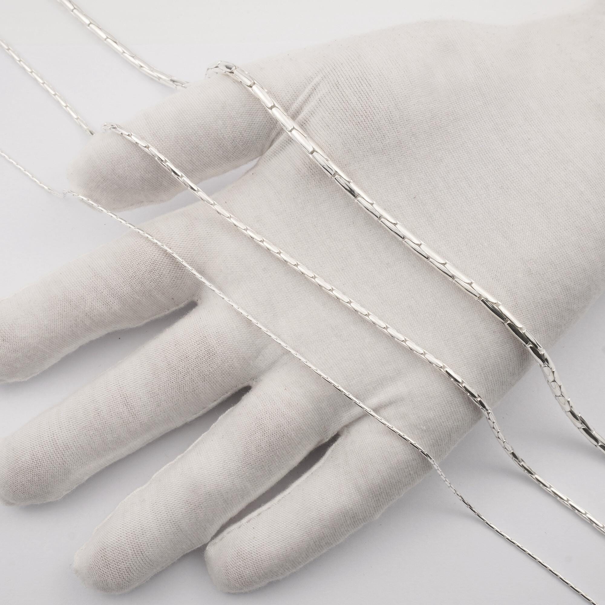 Sterling Silver Drawn Cable Chain Extender - Custom Length Extension ...
