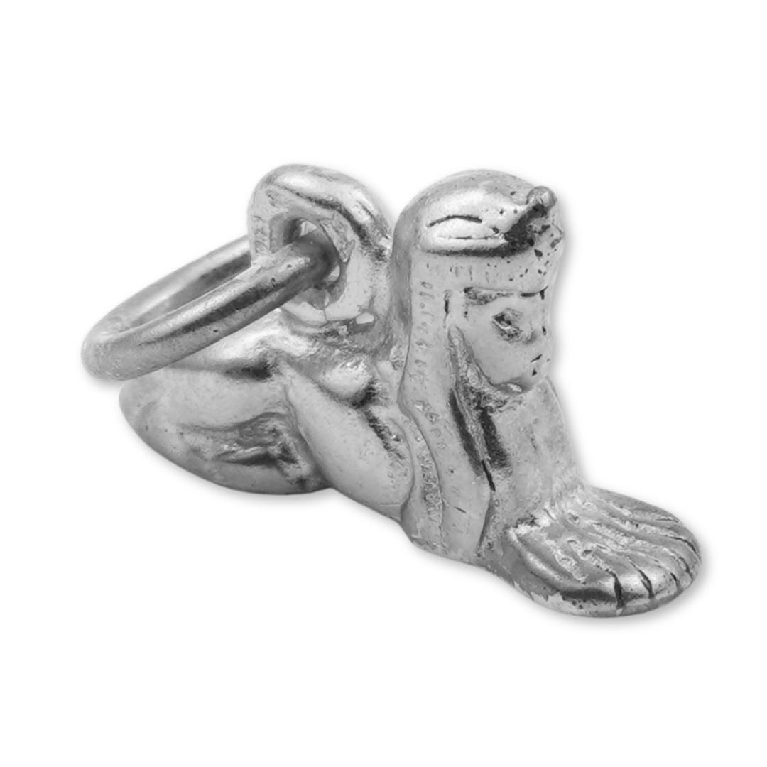 Solid 18ct White Gold Egyptian Sphinx Charm - Travel and Adventure ...