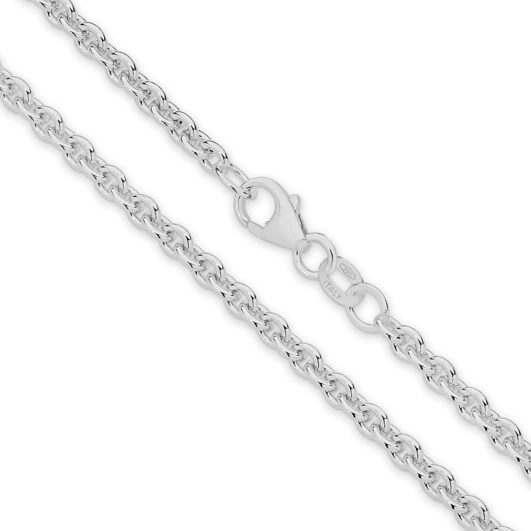 950 Platinum Cable Chain Necklace - Custom Length - Solid 950 Platinum ...