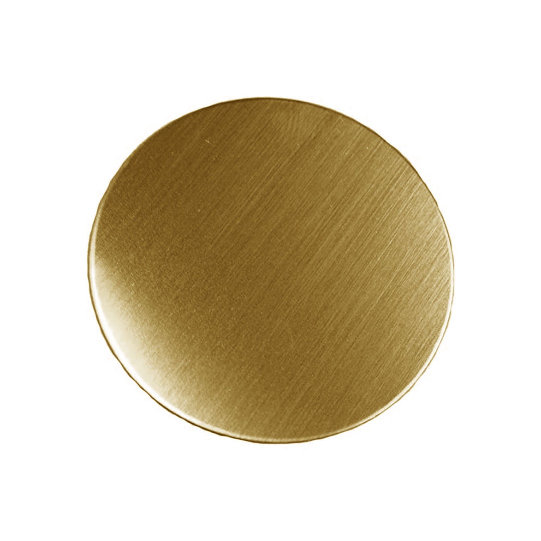 9k Solid Gold Stamping Blank 375 Yellow Gold Engravable Disc Flat Round ...