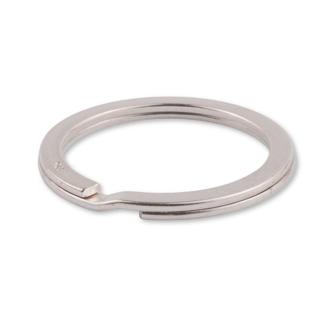 Sterling Silver Key Ring - Silver Split Ring for Keys - 925 Silver ...