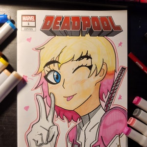 Deadpool Gwenpool Blank Comic Cover Variant - Etsy