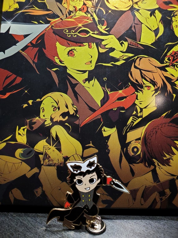 Persona 5 Royal Gold Plated Hard Enamel Pins - Etsy