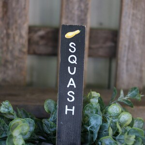 Squash Garden Marker, Custom Painted Vegetable Stake, Garden Sign, Gift ...