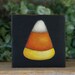 Candy Corn Mini Painting on Wood, Primitive Fall Decor, Hand Painted ...