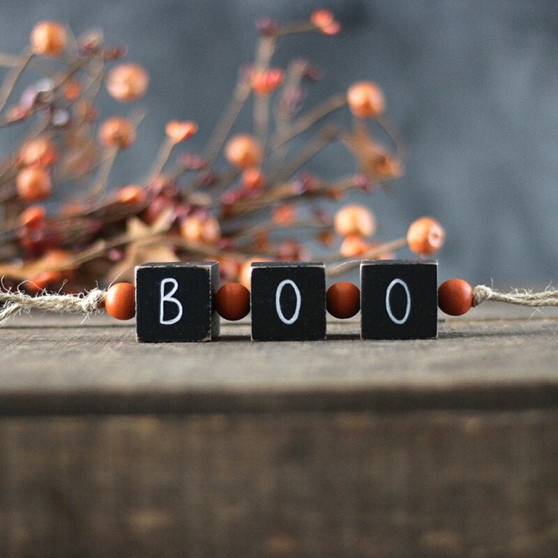 Halloween Word Block - Etsy