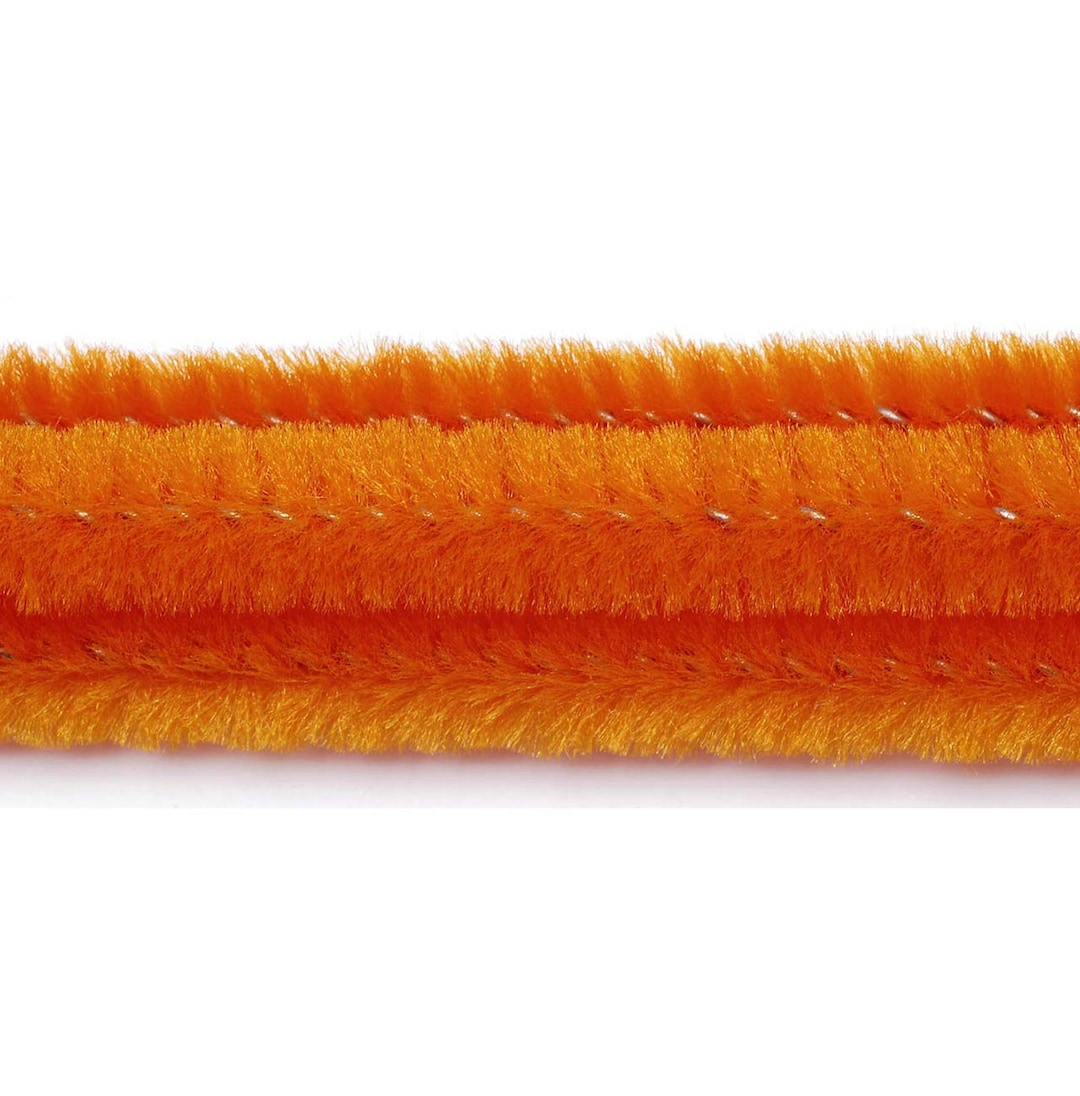 Orange Pipe Cleaners 6mm Chenille Craft Stems 25 Pieces - Etsy