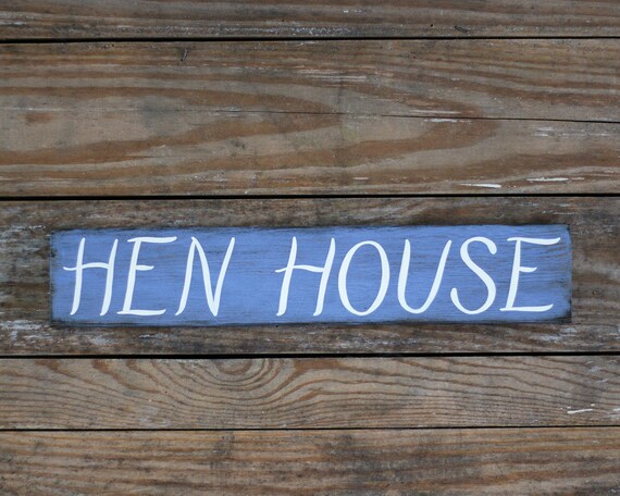 Hen House Sign Custom Wood Sign Country Primitive Wall Decor | Etsy