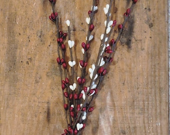 12 Inch Pip Berry Picks Set of 3 Burgundy Navy Blue & Mustard - Etsy