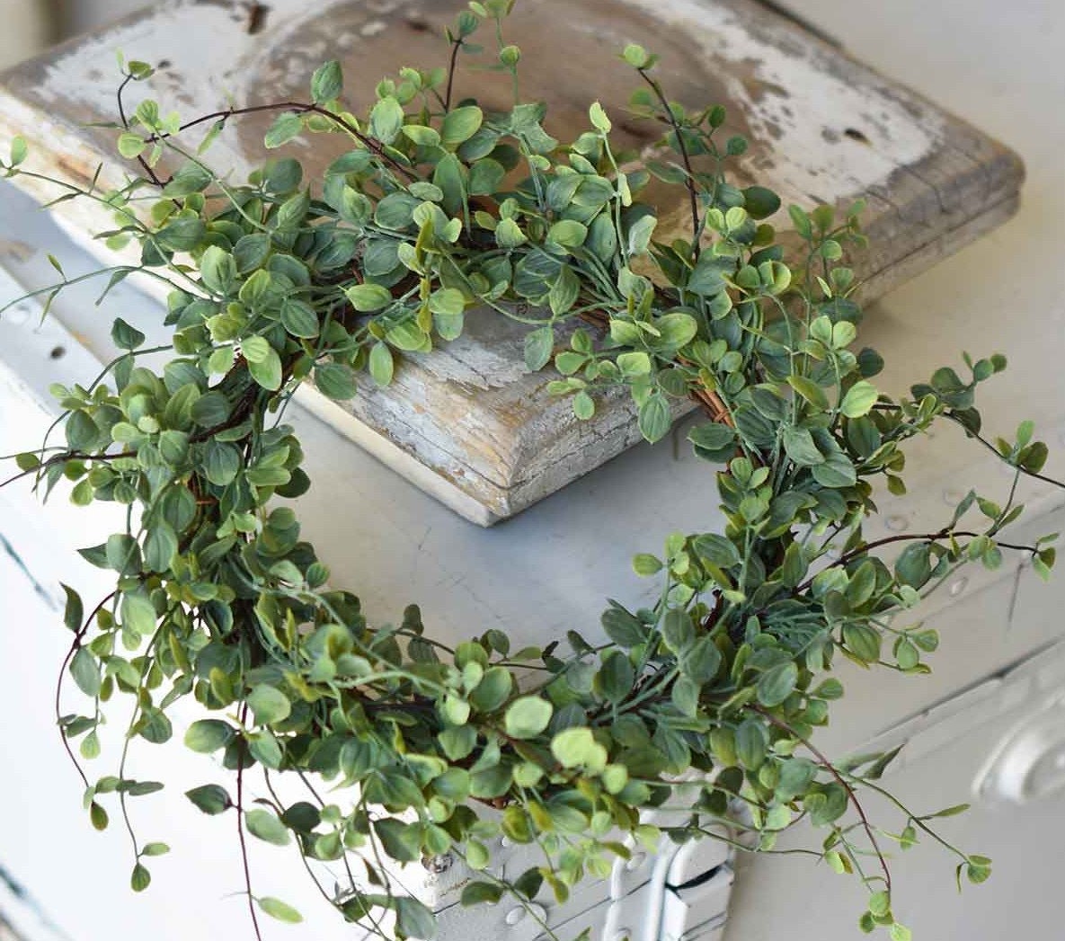 Artificial Greenery Pillar Candle Ring Seraph Vine 6.5 Inch - Etsy