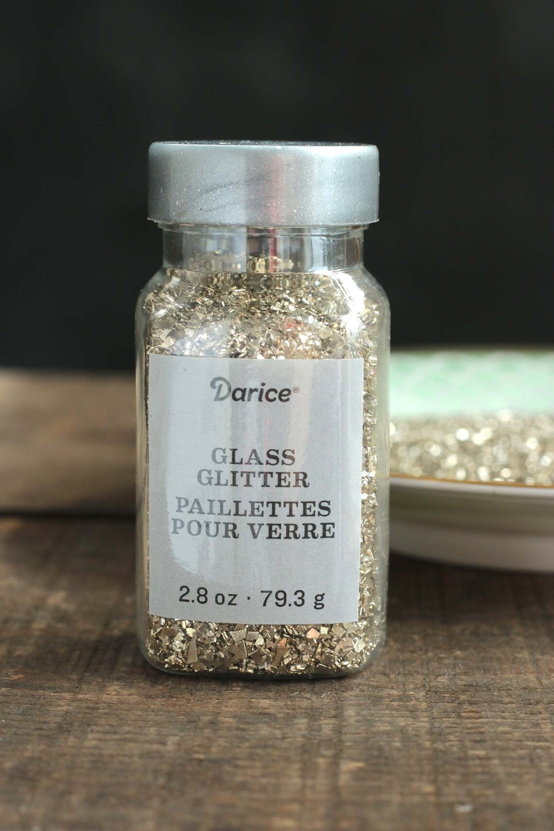 Gold Glass Glitter Vintage Style Glitter 2.8 Oz Supplies for | Etsy