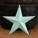 Beach Glass Blue Barn Star 5 or 8 Inch Metal Wall Star - Etsy