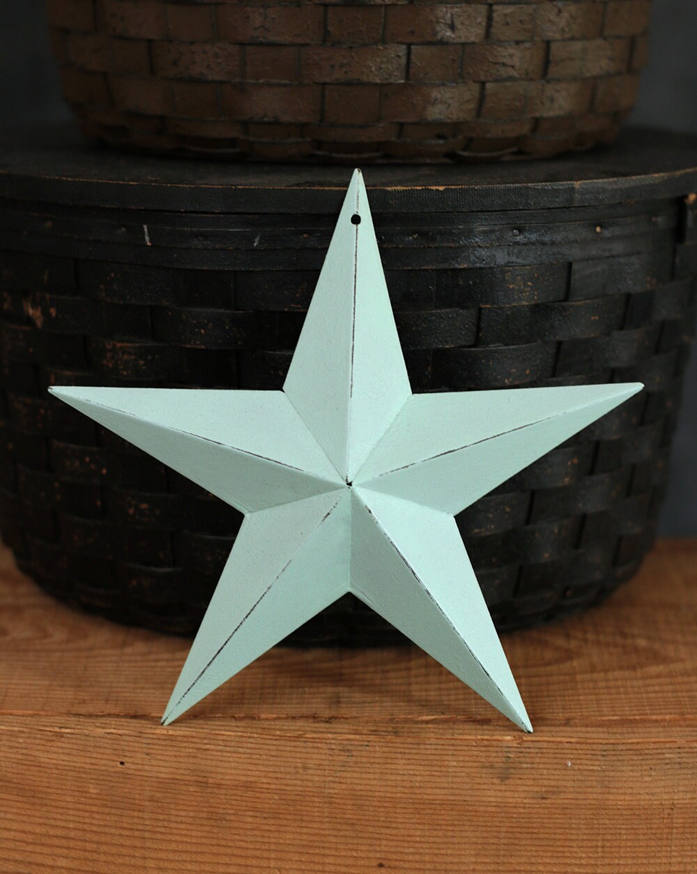Beach Glass Blue Barn Star 5 or 8 Inch Metal Wall Star - Etsy