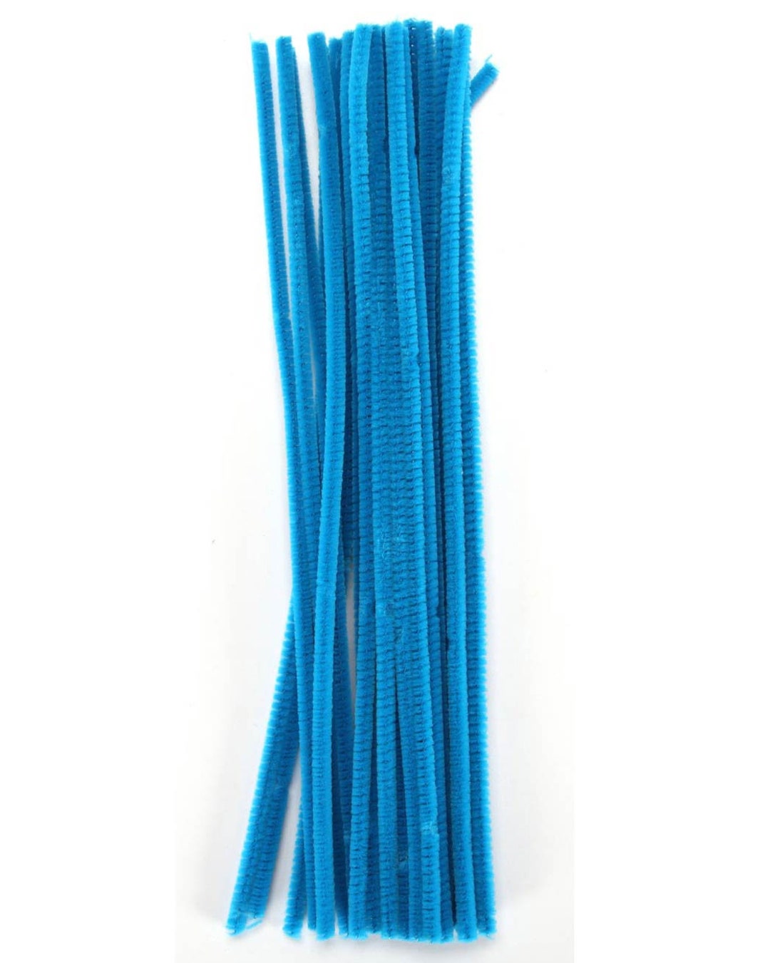 Blue Pipe Cleaners, 6mm Chenille Craft Stems 25 Pieces, Supplies for ...