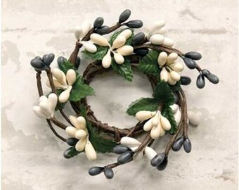 1 Inch Pip Berry Candle Rings set of 4 Mustard Taper Candle | Etsy