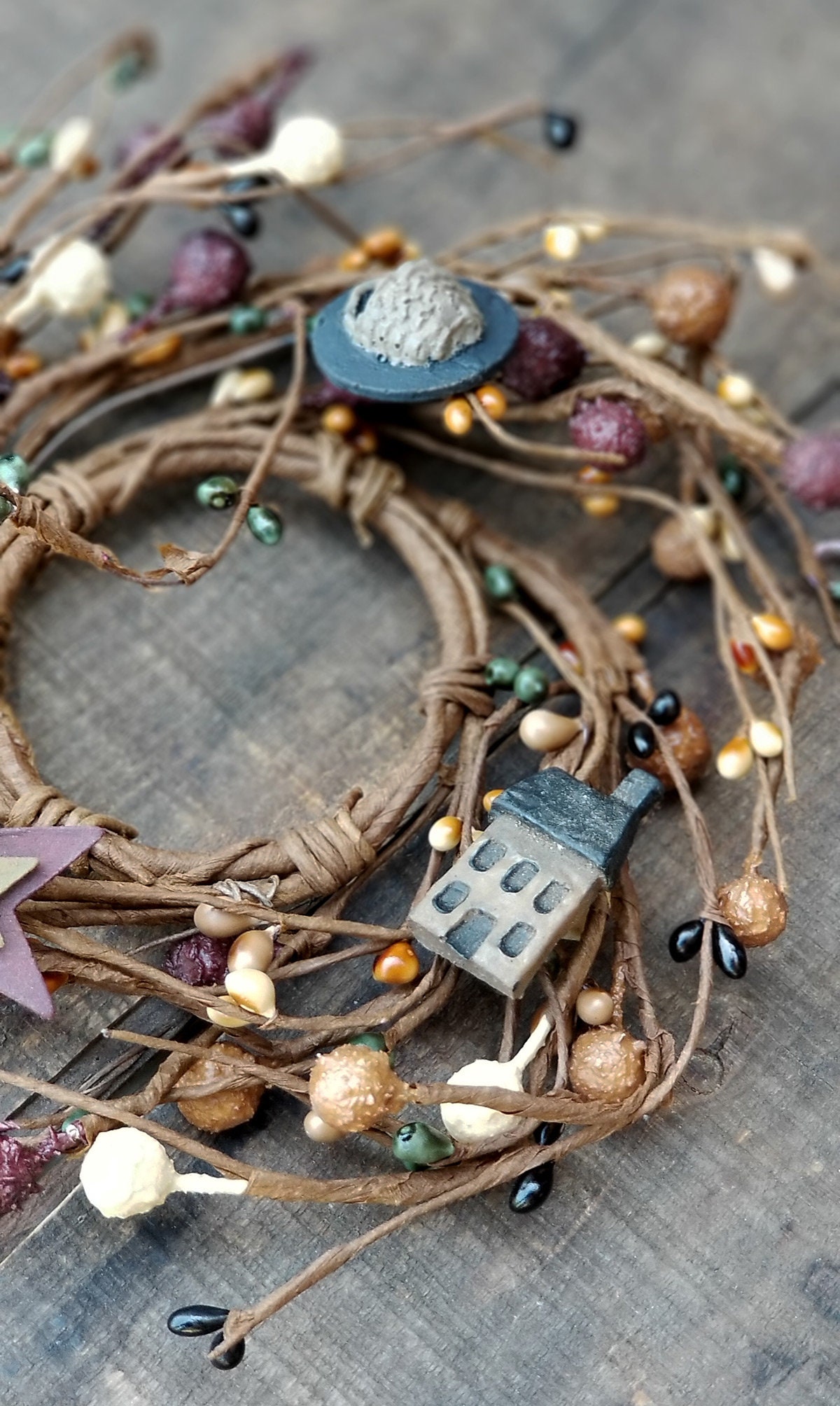 Primitive Combo Berry and Pip 8 Ring Flowers Home & Hobby etna.com.pe