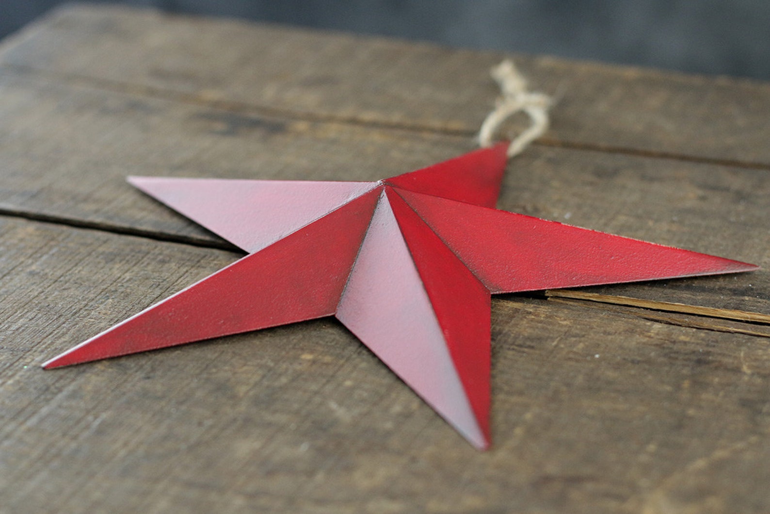 Red Barn Star 5 or 8 Inch Metal Wall Star Custom Painted | Etsy