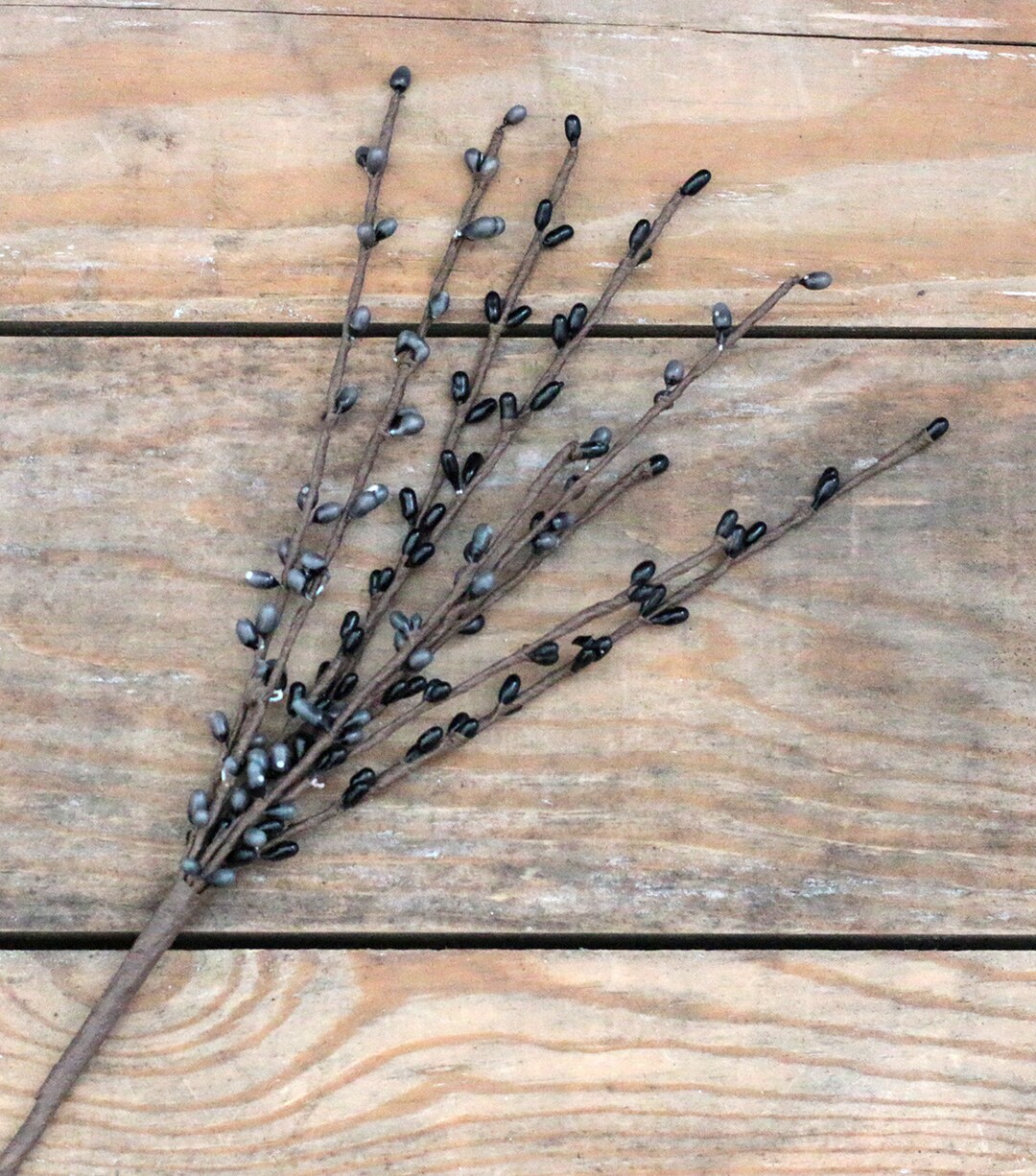 12 Inch Pip Berry Picks set of 3, Gray & Black Pip Berries, Farmhouse ...
