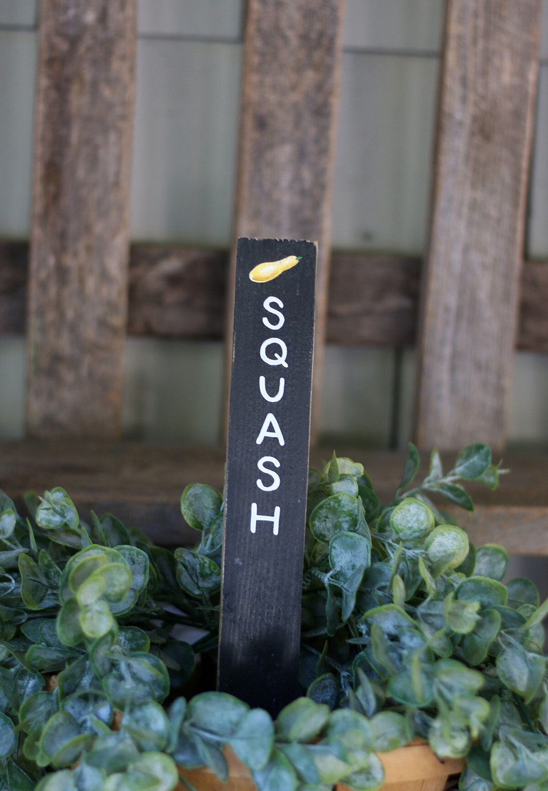 Squash Garden Marker, Custom Painted Vegetable Stake, Garden Sign, Gift ...