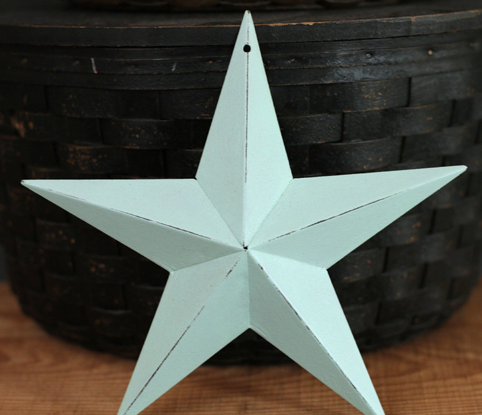 Beach Glass Blue Barn Star 5 or 8 Inch Metal Wall Star - Etsy