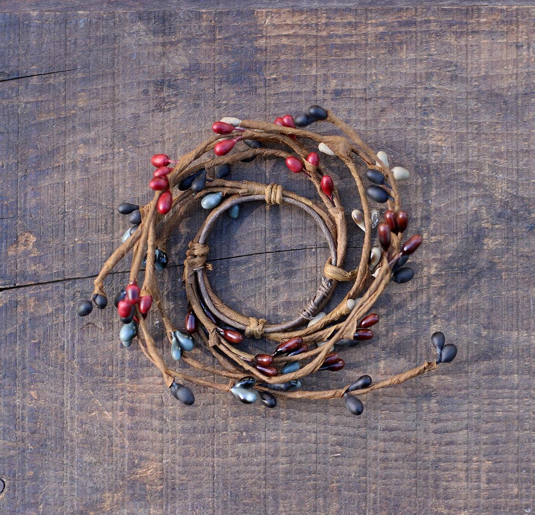 Taper Candle Ring, Burgundy Black and Gray 1.5 Inch Pip Berry Ring for ...