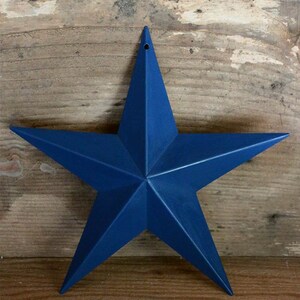 Nautical Blue Barn Star, 5 or 8 Inch Metal Wall Star, Custom Painted ...