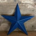 Nautical Blue Barn Star, 5 or 8 Inch Metal Wall Star, Custom Painted ...