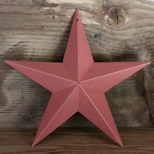 Red Barn Star 5 or 8 Inch Metal Wall Star Custom Painted - Etsy
