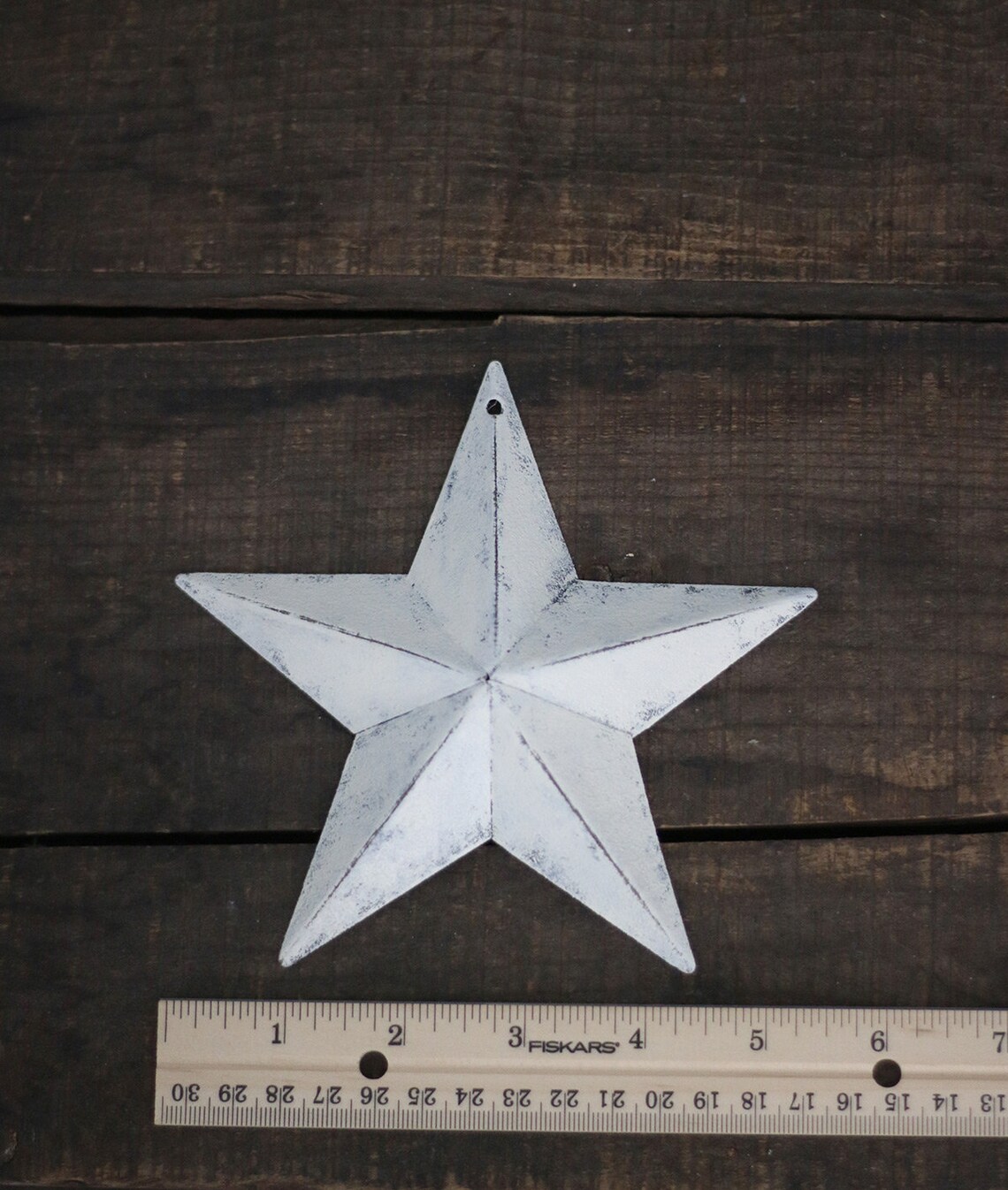 Distressed White Barn Star 5 or 8 Inch Metal Wall Star | Etsy