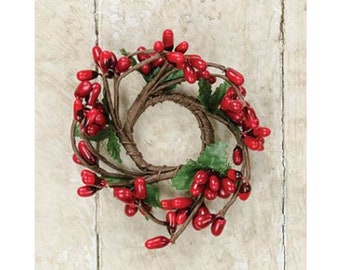 1 Inch Pip Berry Candle Rings set of 4 Mustard Taper Candle | Etsy