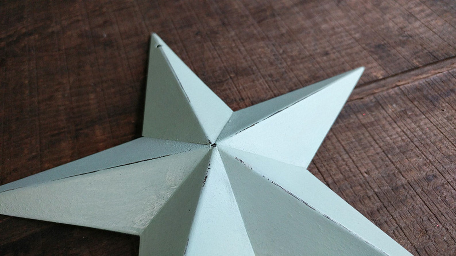 Beach Glass Blue Barn Star 5 or 8 Inch Metal Wall Star - Etsy