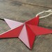 Red Barn Star, 5 or 8 Inch Metal Wall Star, Custom Painted Star ...