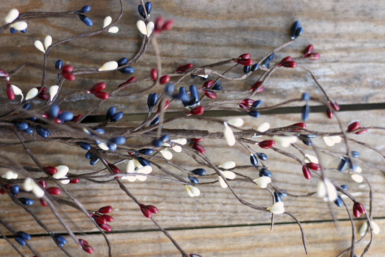 Pip Berry Pick, Burgundy Navy Ivory Pip Berry Floral, 26 Inch Floral ...