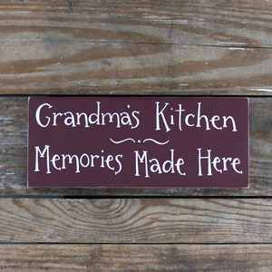 Grandma's Kitchen Sign Custom Hand Painted Wood Sign - Etsy