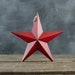 Red Barn Star, 5 or 8 Inch Metal Wall Star, Custom Painted Star ...
