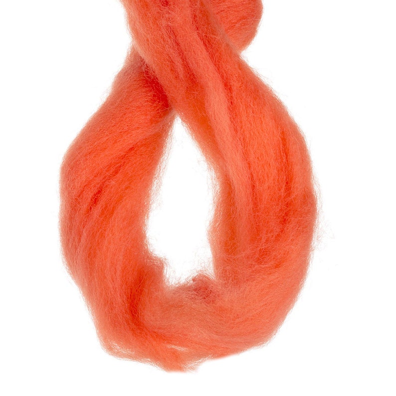 Orange Acrylic Fiber Acrylic Craft Roving Macrame Supplies - Etsy