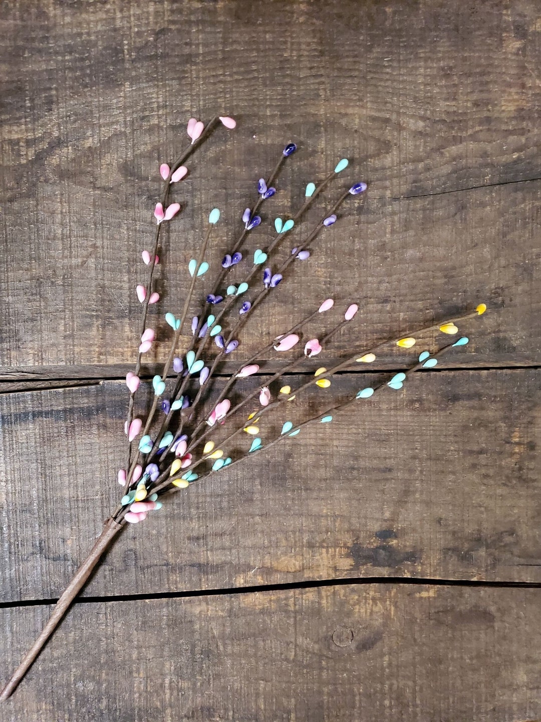 12 Inch Pip Berry Picks Set of 3, Pastel Color Pip Berries, Primitive ...