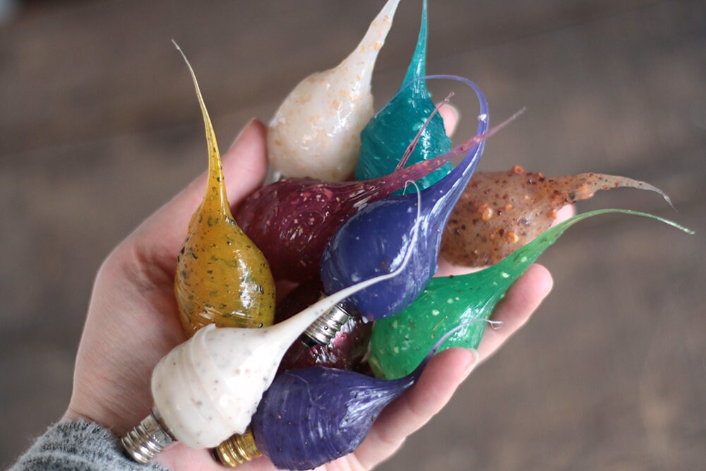 Silicone Dipped Light Bulb Candy Corn Scented Light Bulb 4 - Etsy