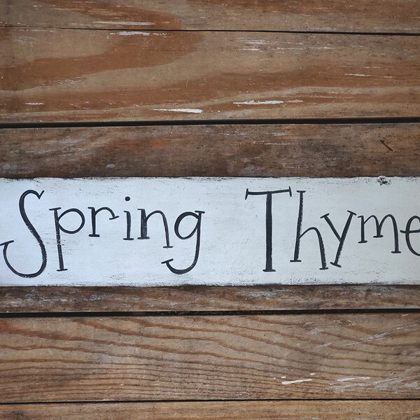 Thyme Sign - Etsy