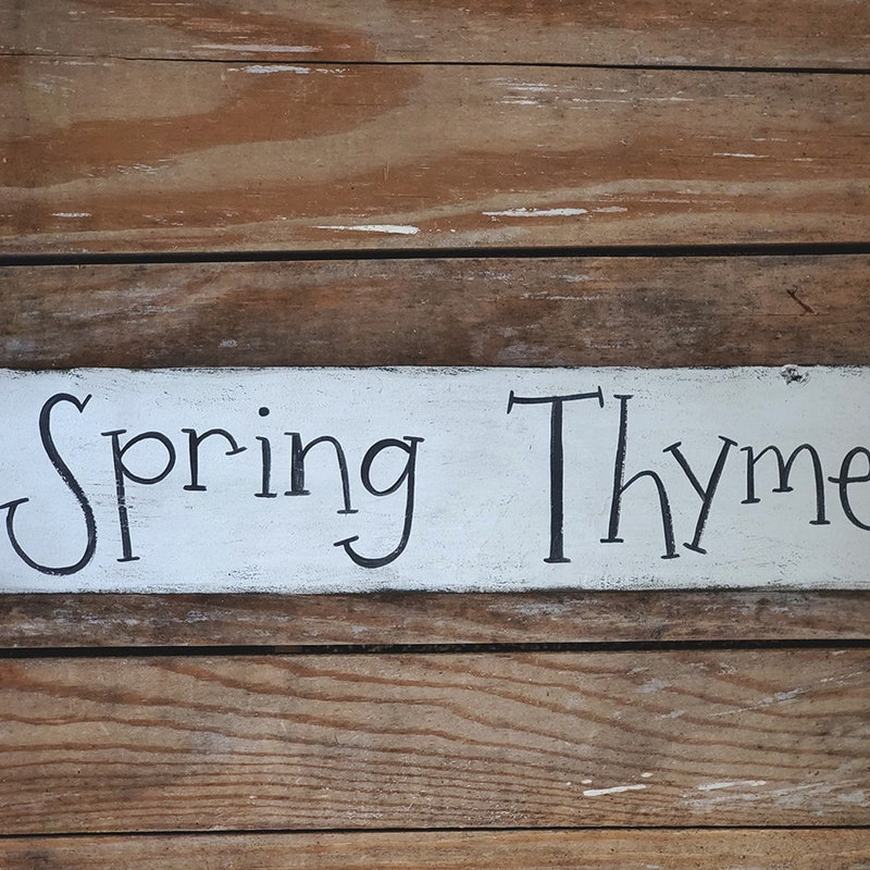 Thyme Sign - Etsy
