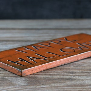 Happy Halloween Sign, Primitive Halloween Decor, Custom Hand Painted ...