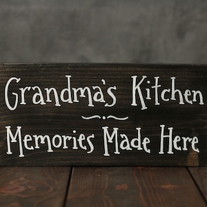 Grandma's Kitchen Sign Custom Hand Painted Wood Sign | Etsy