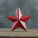 Red Barn Star, 5 or 8 Inch Metal Wall Star, Custom Painted Star ...