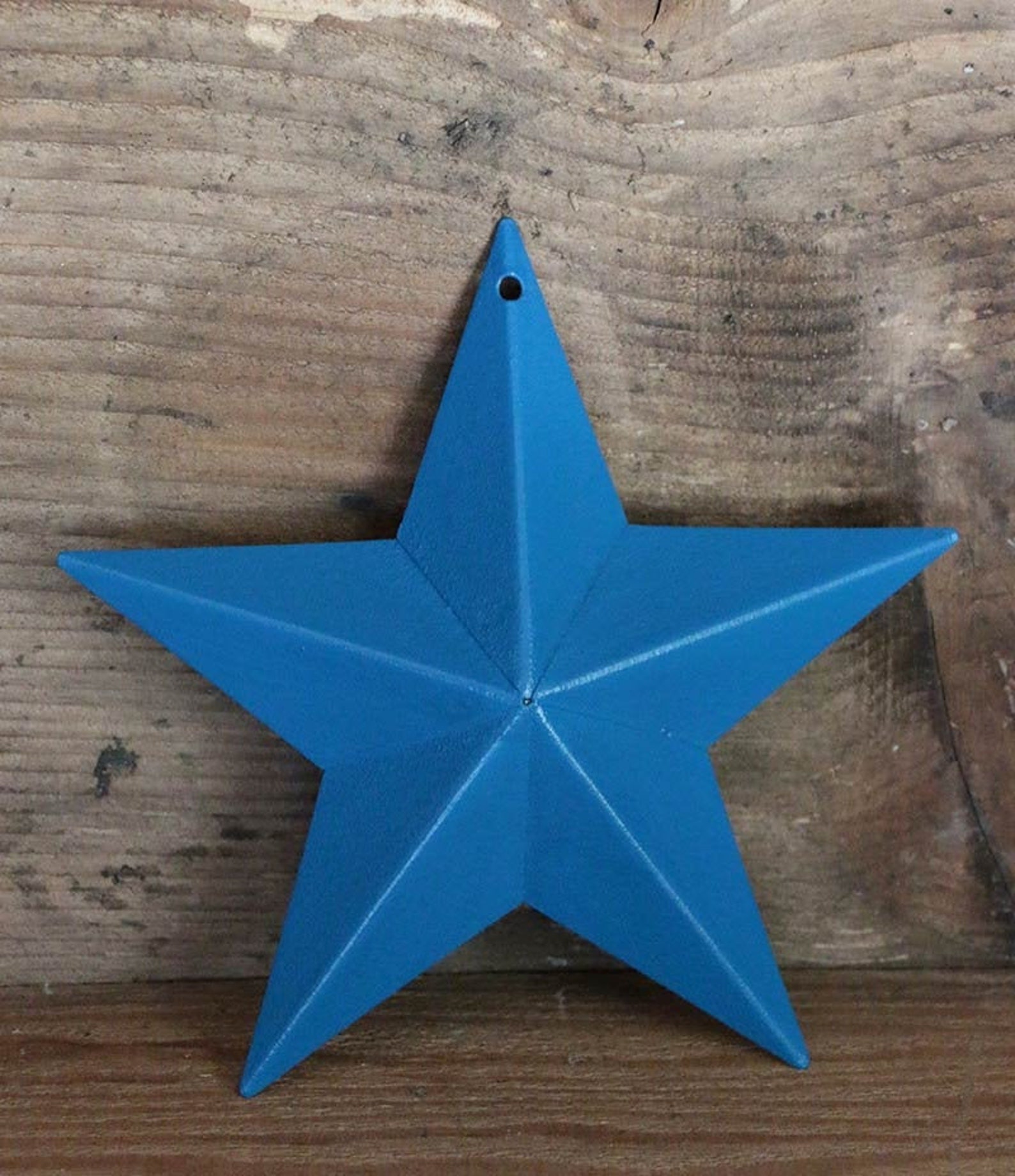 Blue Barn Star 5 or 8 Inch Metal Wall Star Custom Painted - Etsy