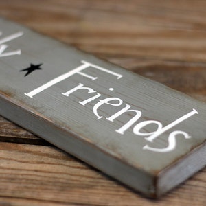 Faith Family Friends Sign With Stars, Custom Wood Sign, Country ...