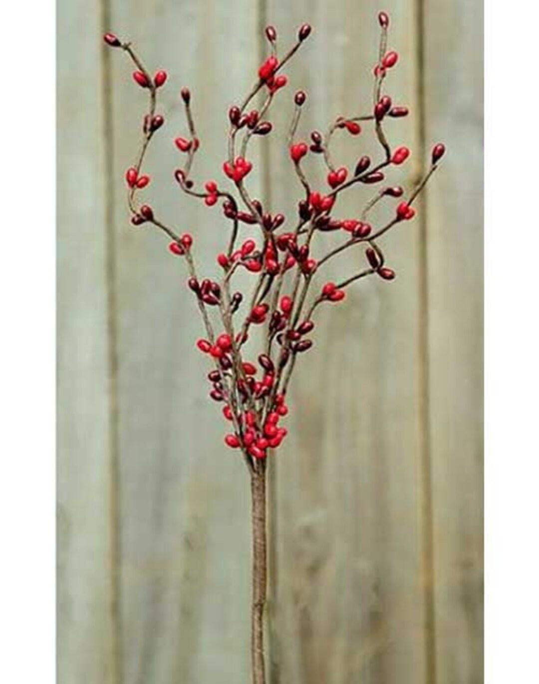 12 Inch Pip Berry Picks Set of 3, Red & Burgundy Pip Berries ...