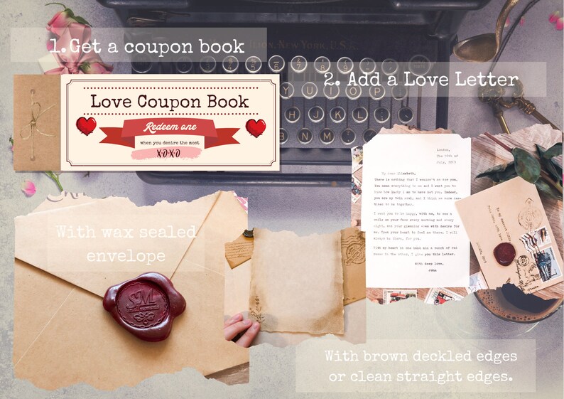 Love Coupon Book Handmade Long Distance Relationship Gift - Etsy UK