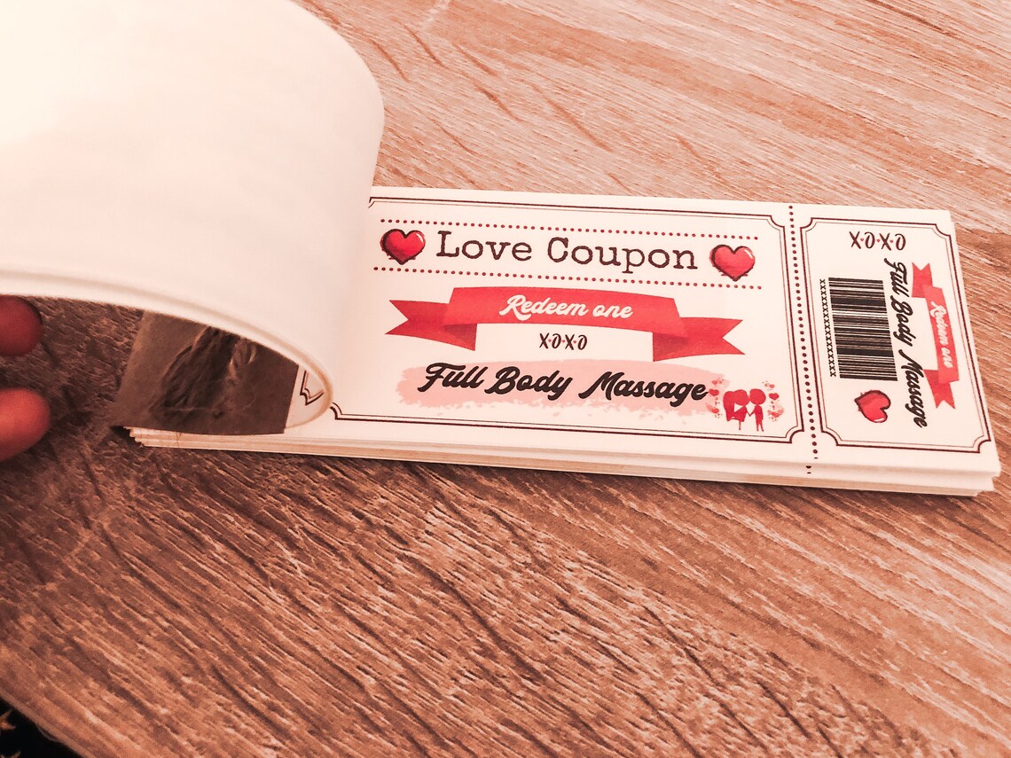 Love Coupon Book Handmade | Long Distance Relationship Gift, Custom ...