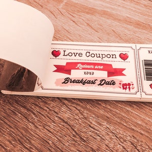 Love Coupon Book Handmade | Long Distance Relationship Gift, Custom ...
