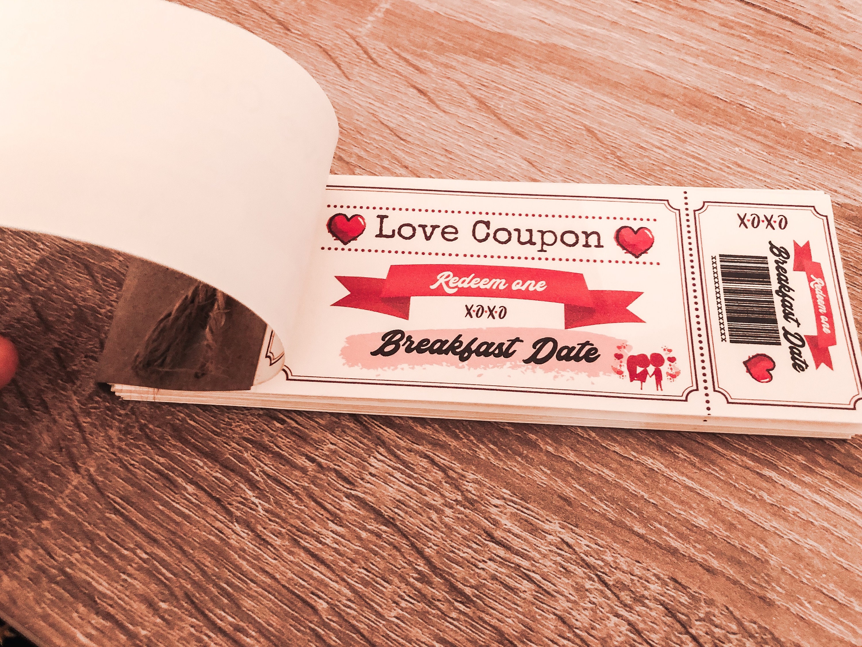 Love Coupon Book Handmade | Long Distance Relationship Gift, Custom ...